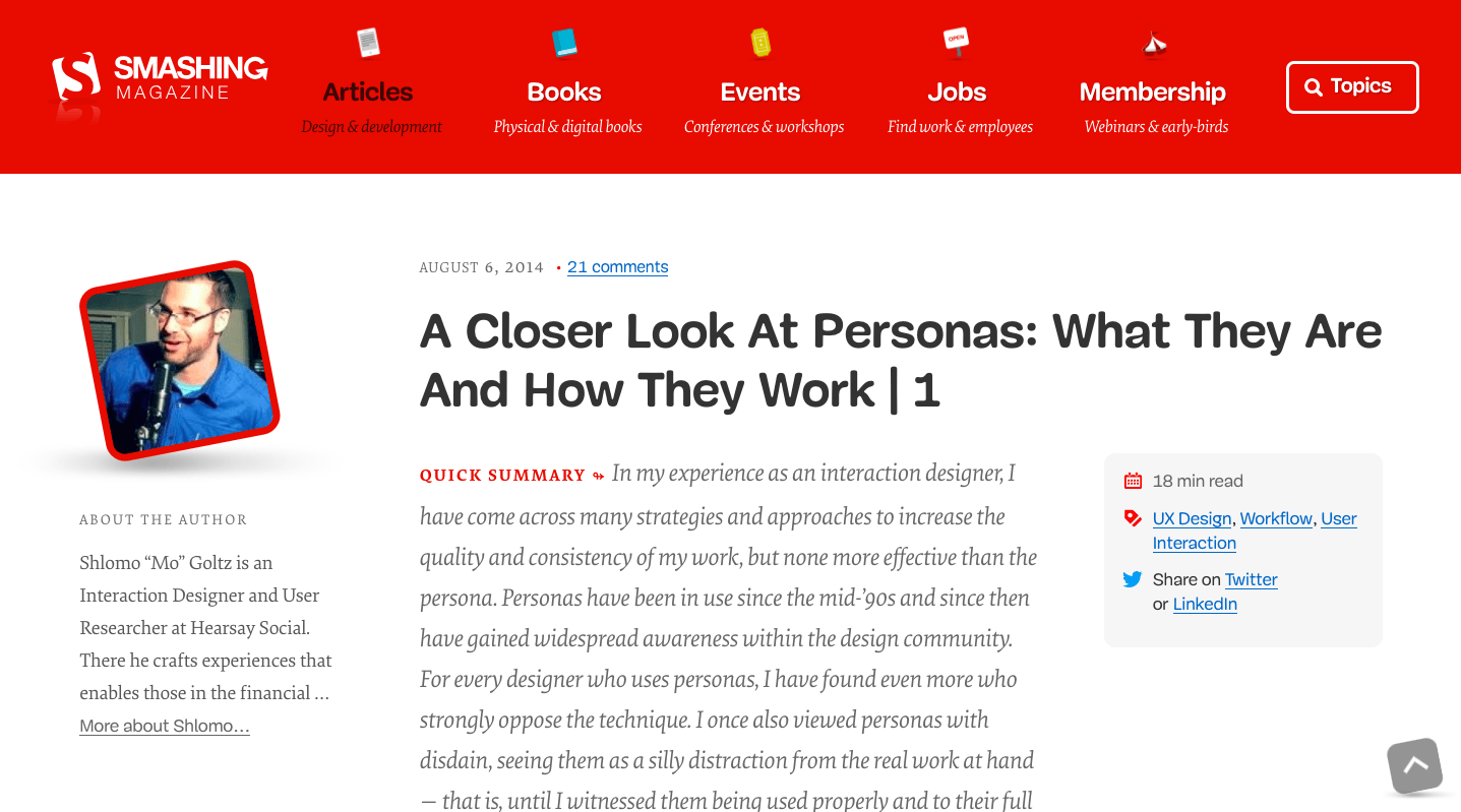 A Closer Look at Personas: What They Are and How They Work - Smashing Magazine - DocToolHub